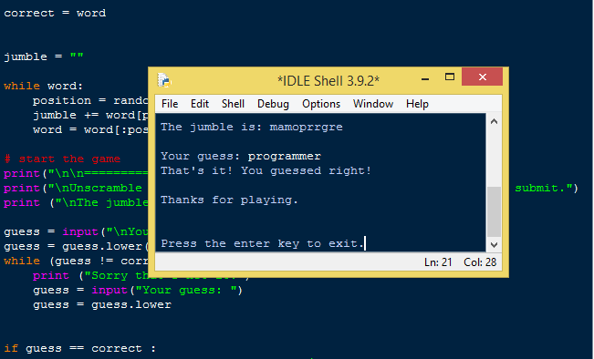 Simple Jumble Word Game In Python Free Source Code Sourcecodester 8275